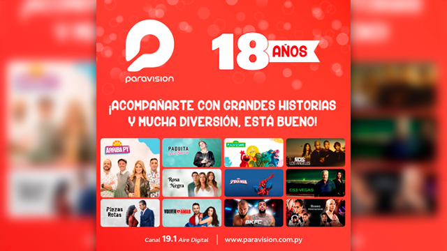 Paravisión cumple 18 años - SNT